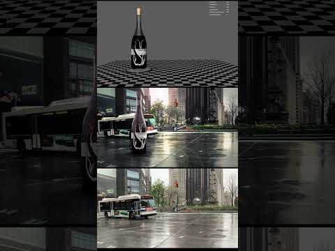 Wine Bottle CGI Breakdown #cgi #breakdown #3danimation #3dartist #shortvideo