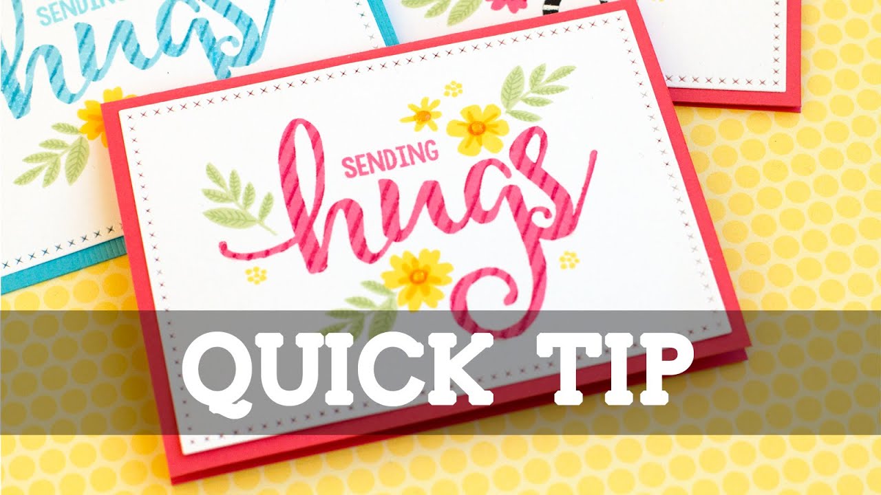 Quick Tip: Striped Stamping