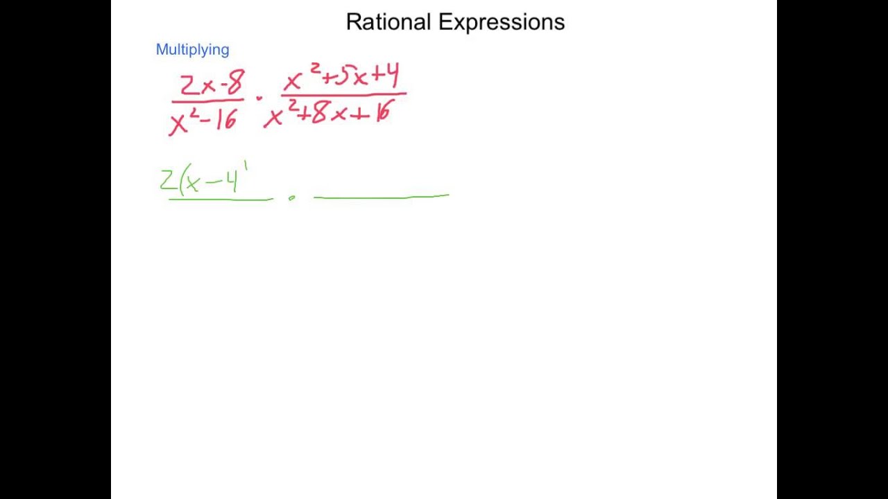Algebra2 8.4 Rational Expressions