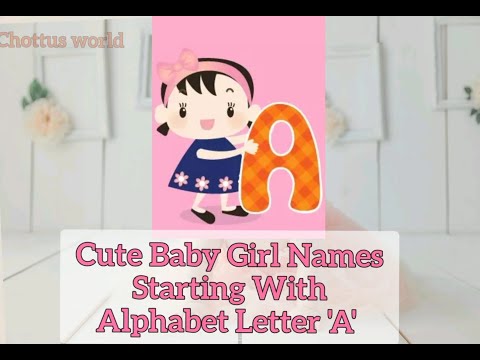 Cute Baby Girl Names starting with Alphabet Letter 'A'