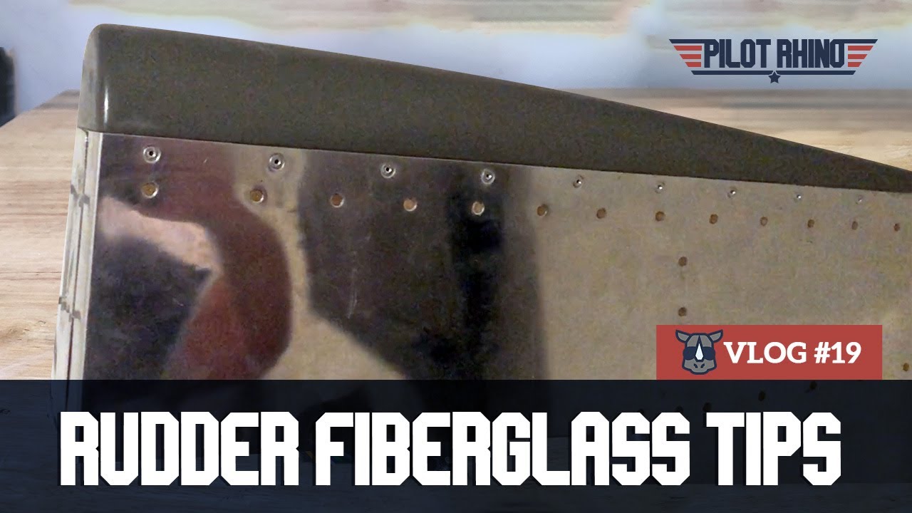 Aviation: Vans RV Aircraft - RV 10 Build 19 - Rudder Fiberglass Tips