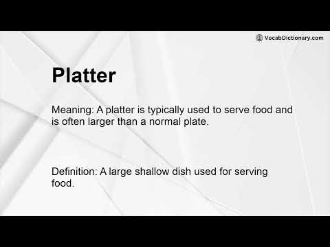 Platter Meaning