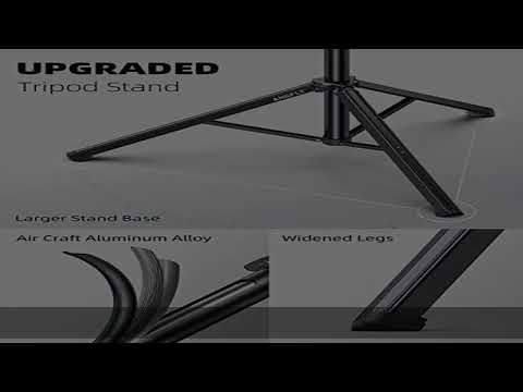 ANGFLY 67" Phone Tripod, Extendable Cell iPhone Tripod Stand with Remote and Phone Holder, Tripod f