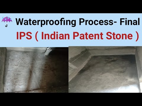 what is IPS ( Indian patent stone) in waterproofing (waterproofing process - final) #Civil_Live