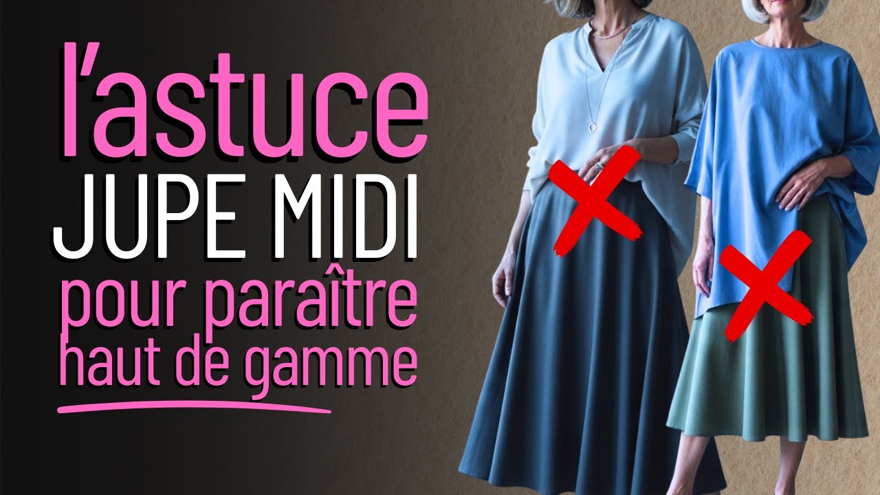 Comment porter la jupe midi pour paraître riche et élégante
