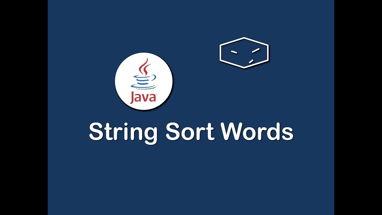 string sort words in java