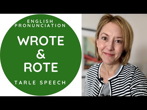Learn How to Pronounce ROTE & WROTE - American English Homophone Pronunciation Lesson #learnenglish