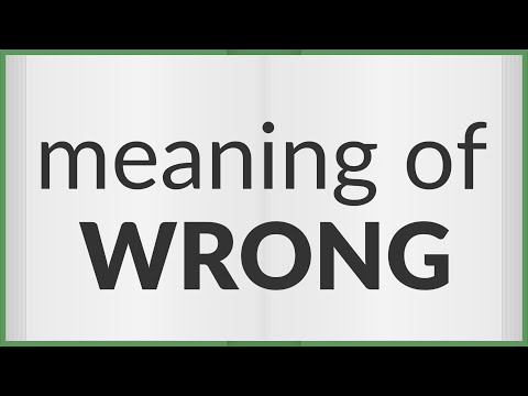 Wrong | meaning of Wrong