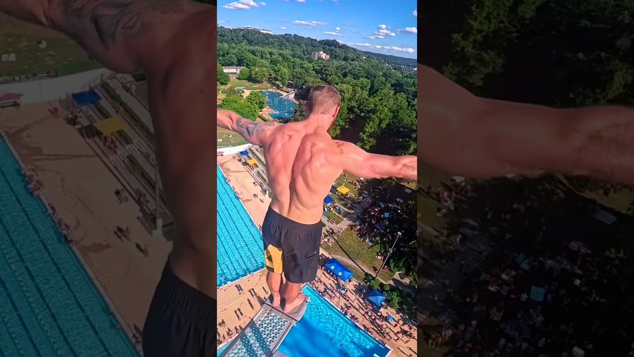 43 METER Sprung von der wakeligen Planke! (im Freibad!)