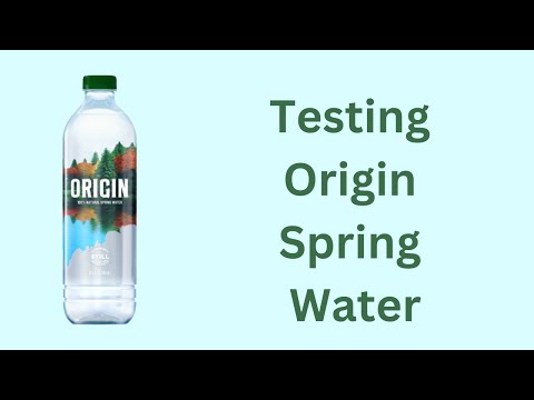 Origin Spring Water #Water test - pH and TDS