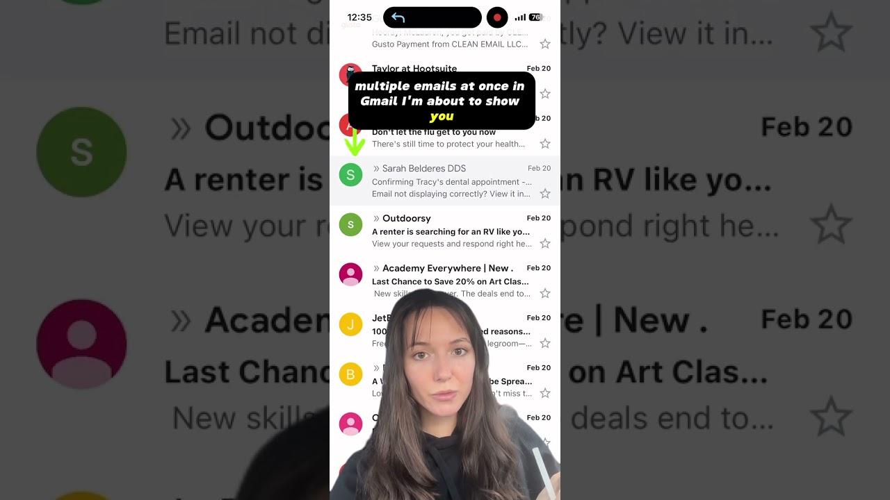 How to delete multiple emails at once!
