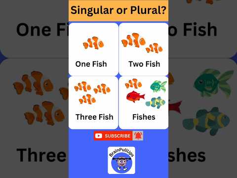 Fish or Fishes: Learn the Easy Way! | Singular Plural Explained | Confusing Word | Pictorial Guide