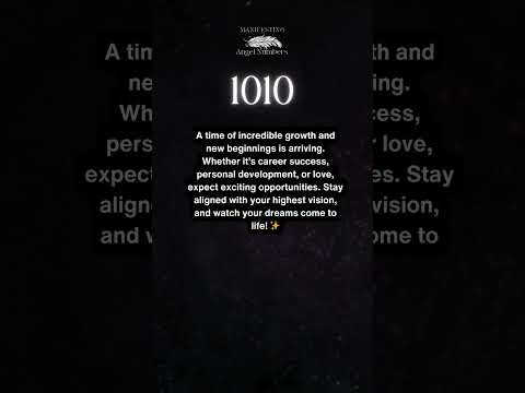 What is the meaning of 1010 ⭐️ Manifesting Angel Numbers Meanings Numerology
