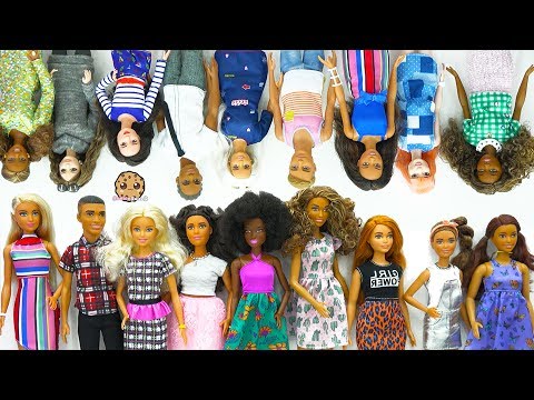 Giant Barbie Doll Haul ! Box of Cool Barbie Dolls Tall, Petite, Curvy, Ken Fashionistas