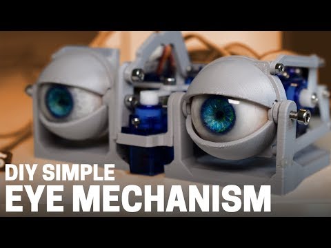 How to Build a Simple 3D Printed Arduino Animatronic Eye Mechanism
