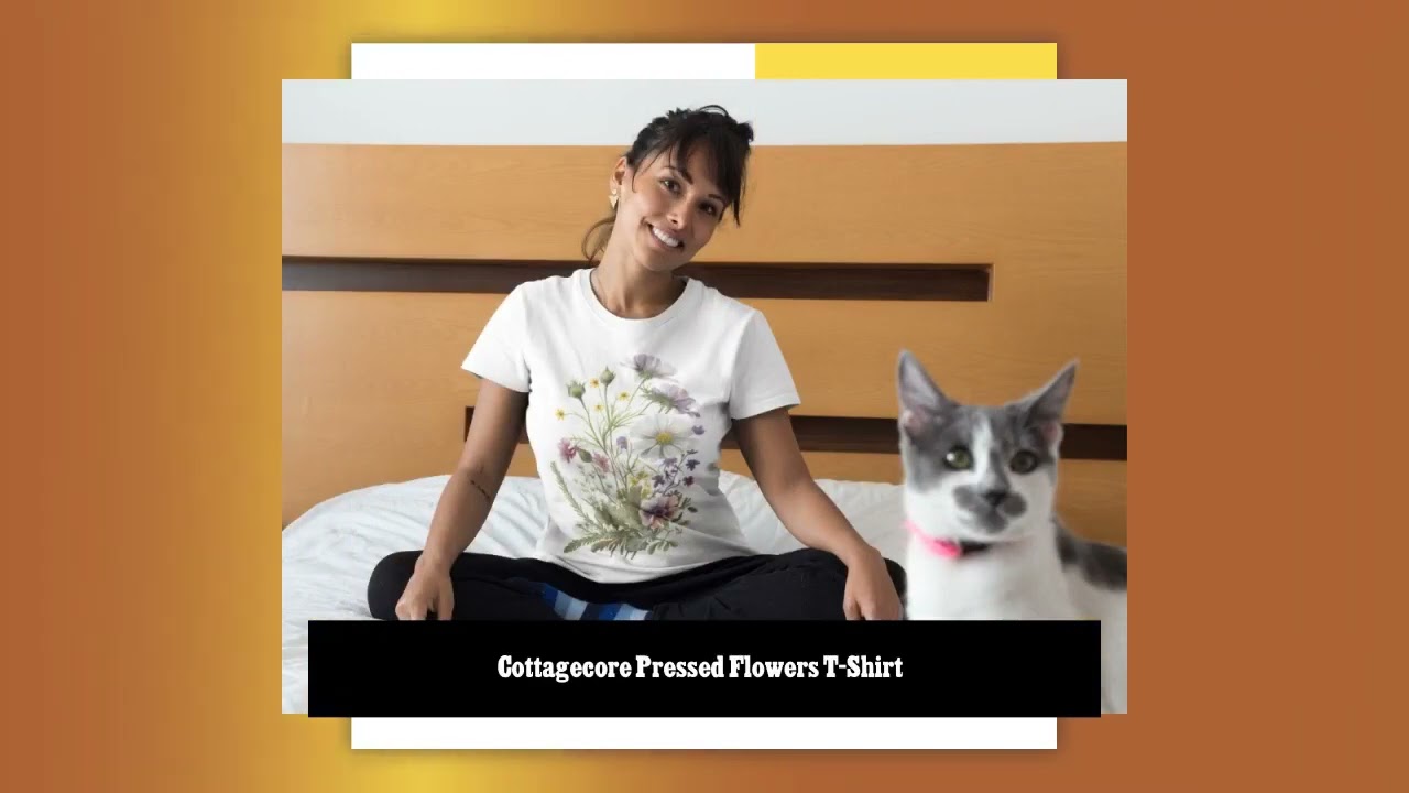 Cottagecore Pressed Flowers T-Shirt
