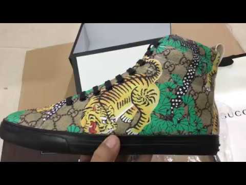 Gucci Bengal Major Tiger Men's GG Shoes High Top Sneaker from China