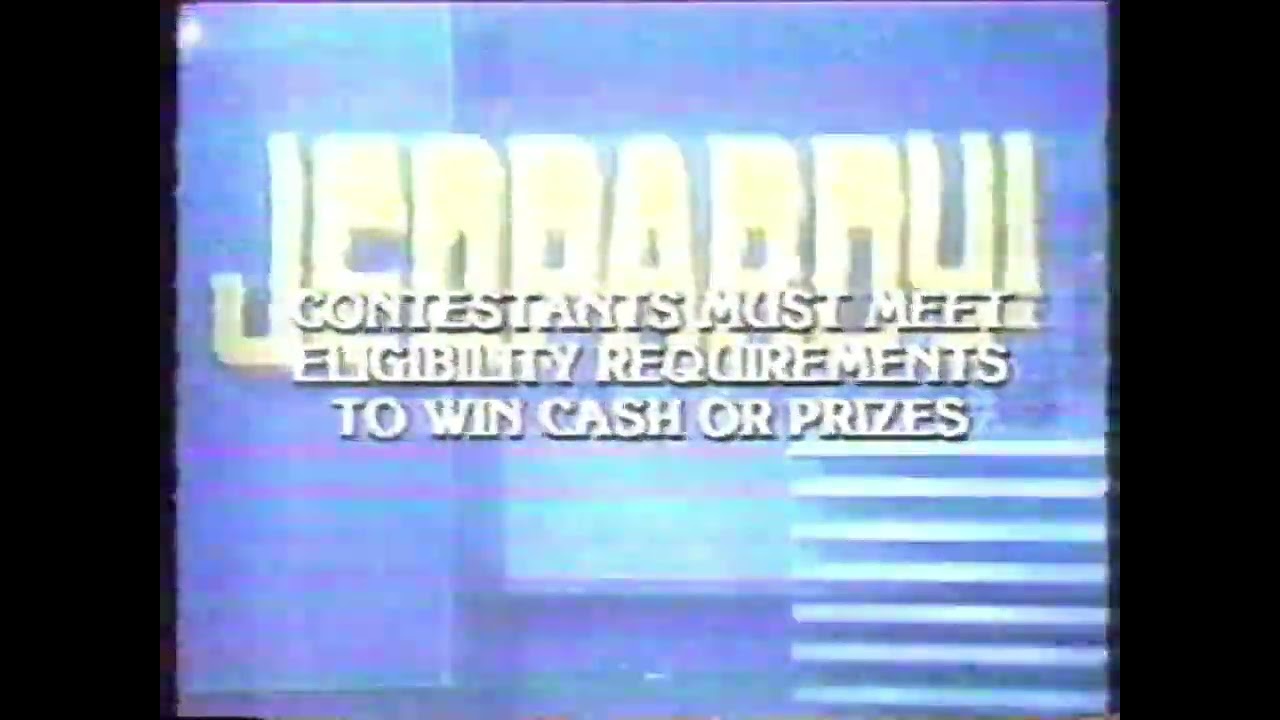 Jeopardy! closing credits, 3/7/89
