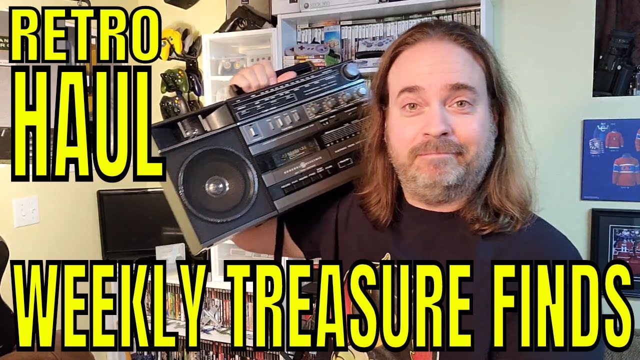 Weekly Treasure Finds - RETRO VINTAGE HAUL with crazy BOOM BOX