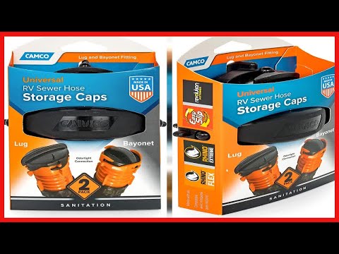 Great product -  Camco RV Sewer Hose Storage Cap Set - Lug and Bayonet Caps | Allows You to Seal Bot