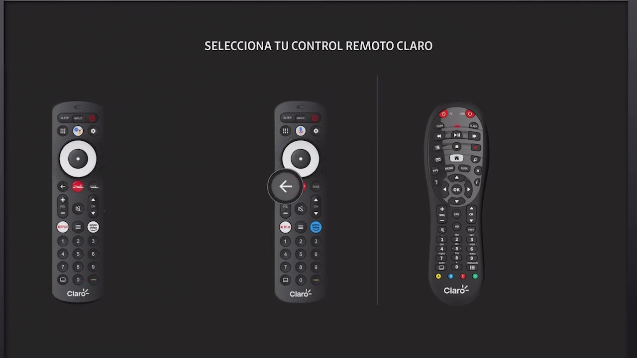 CONFIGURACIÓN DE CONTROL REMOTO CLARO TV+