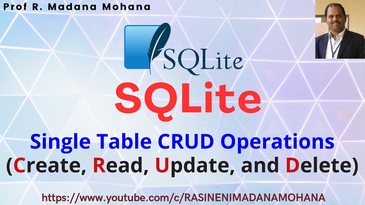 Python Programming for Beginners | Database Programming: SQLite - CRUD Operations