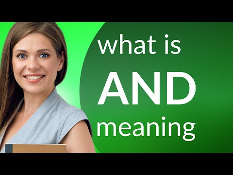 And — meaning of AND