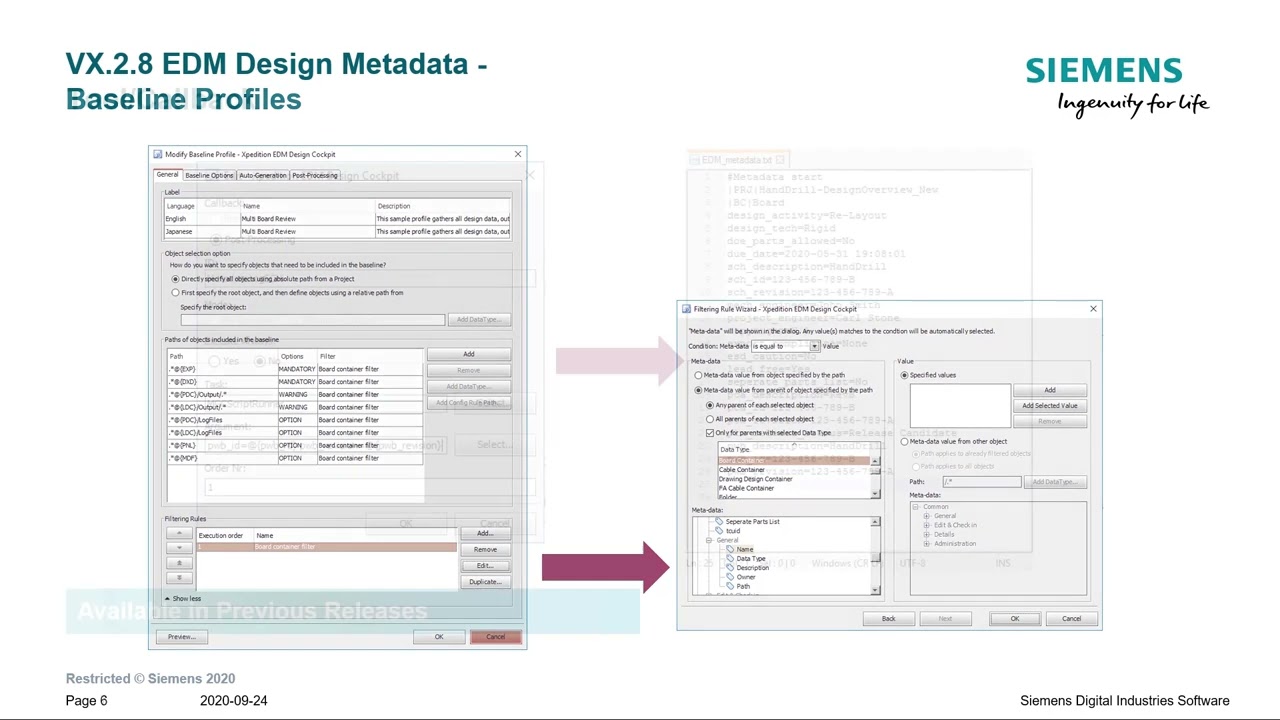 EDM Design Metadata