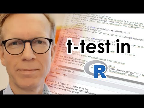 t-test in R