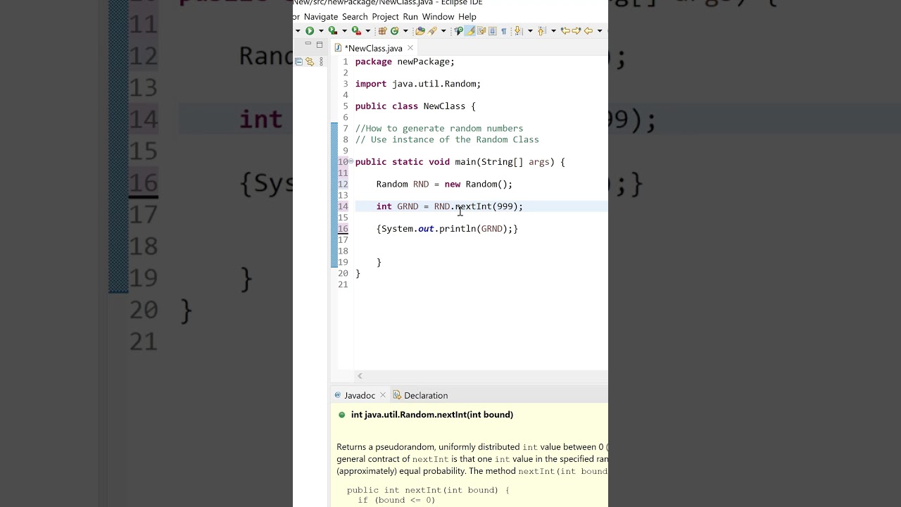 random number in java #shorts #youtubeshorts #java