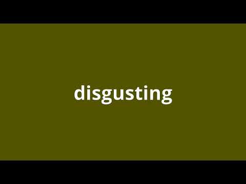 what is the meaning of disgusting