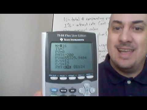 TI 83 / TI 84 Calculator Workshop Part 5: TVM Solver