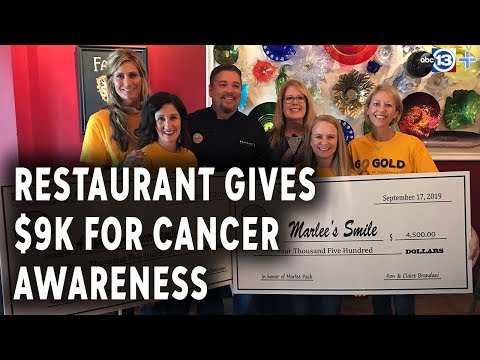 GIVING BACK: Restaurant donates $9,000 to cancer support groups