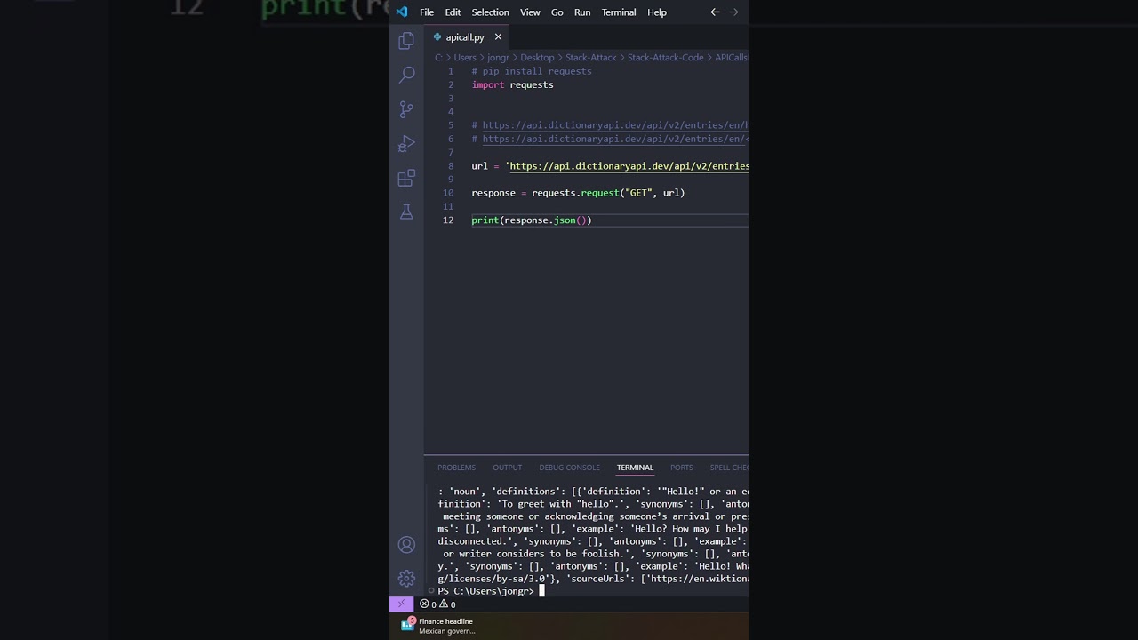 How to make an API call in Python #coding #python #programming #codingtutorial #api