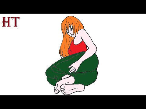 How To Draw A Girl Laying Down Step by Step – I'm Youtuber – Follow my ...