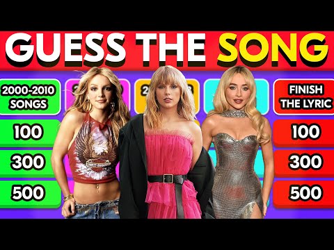 Guess the Song - Popular Songs from 2000-2024 | Jeopardy Style | Music Quiz