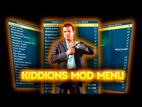 [NEW UPDATE] Newest GTA V KIDDIONS MOD MENU | GodMode & NoClip & Inf Money | Tutorial