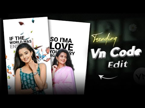 Trending Photo Lyrics Video Editing In Vn App | VN Video Editor | Vn App QR Code