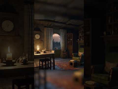 Cozy Mountain Cabin | Rainy Afternoon Ambience for Relaxation & Comfort" ๐ง๏ธ๐กโจ#rain #relax #mountain