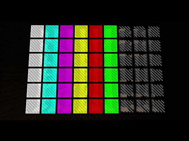 6x9 7 Colour RGB screen (With Download) Minecraft Map