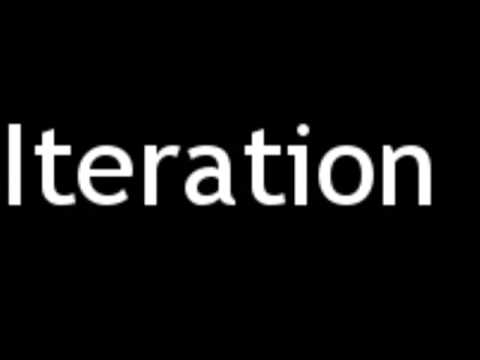 How To Pronounce Iteration