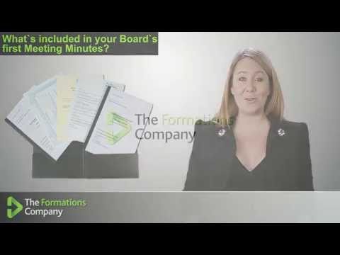 Board Meeting Minutes - The Formations Company