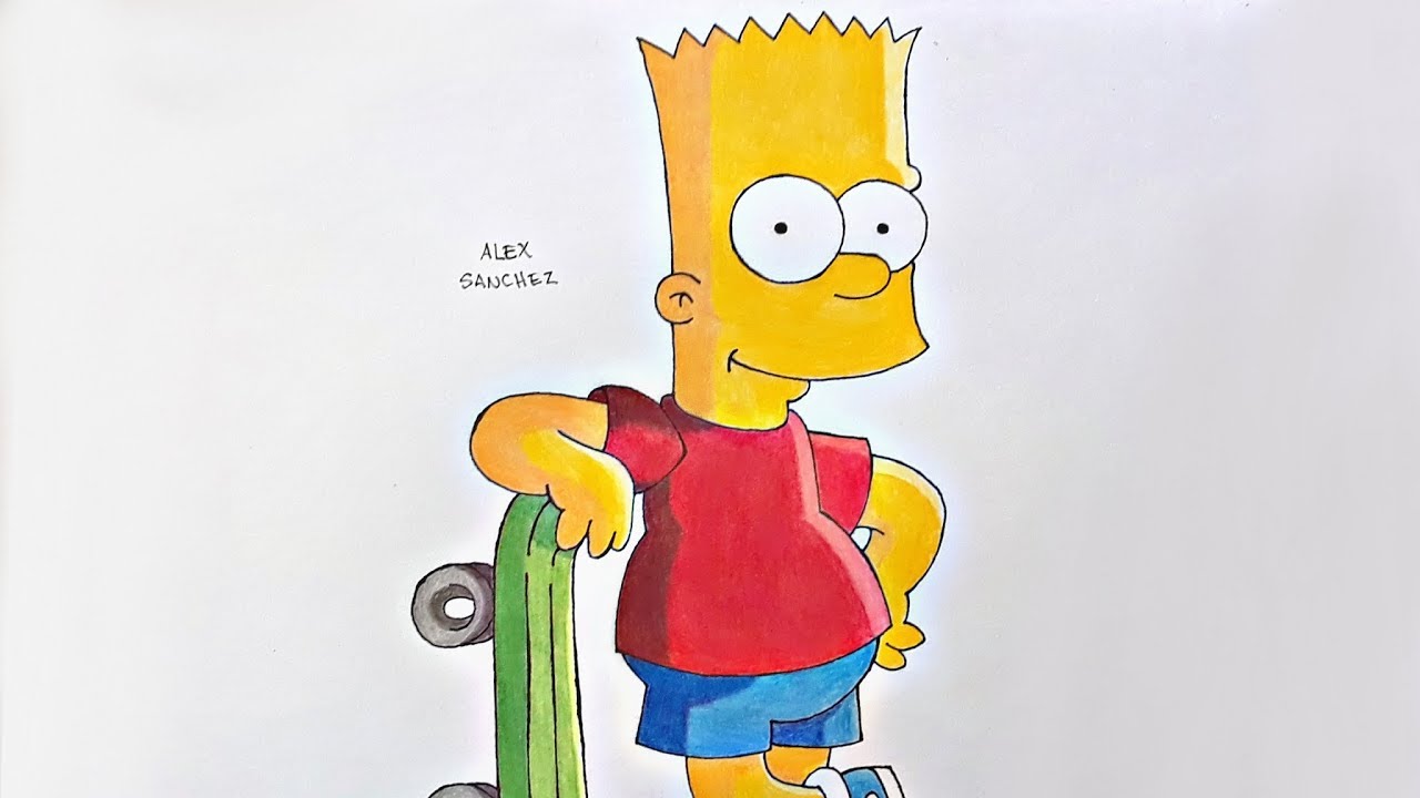 Como Dibujar a Bart Simpson | How to Draw Bart Simpson | The Simpson | ALEX STAR