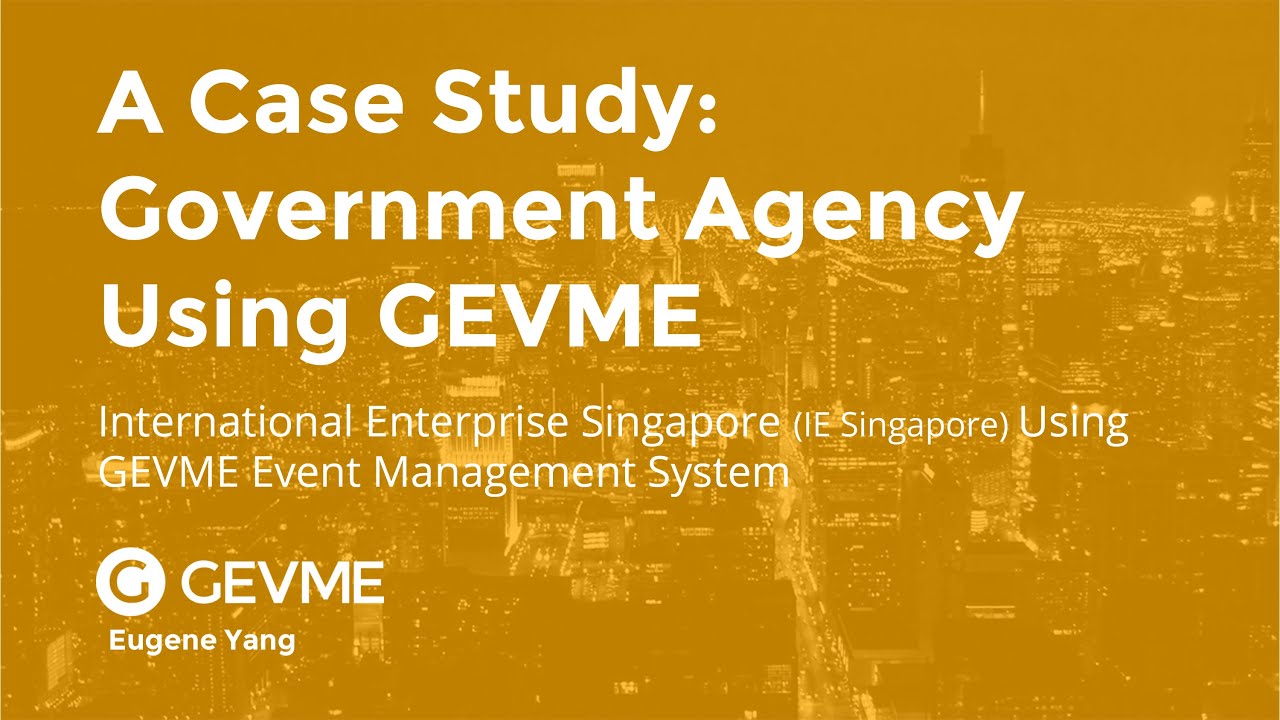GEVME Case Study: Government Agency Using GEVME Event Management Platform Talk