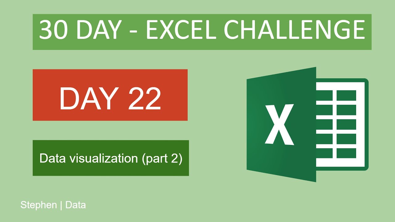 DAY 22 | Data visualization (part 2) | 30 Day Excel Challenge | #dataanalysis #excel #exceltips
