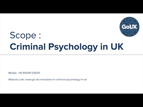 Criminal Psychology in UK | GoUK @ +91 9500903005