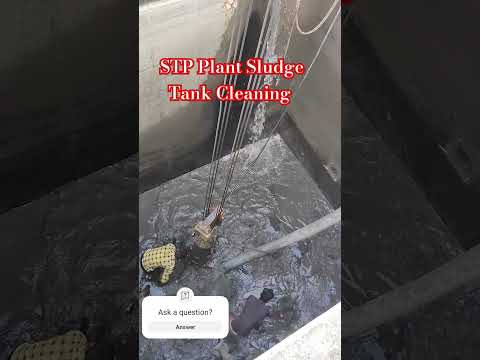 STP Plant Sludge Tank Cleaning !! #shorts #ytshorts #sludge #tank #work #pullove #shing #scorch #stp