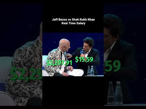 Bezos vs Shah Rukh Khan Real Time Salary Who Earn More?