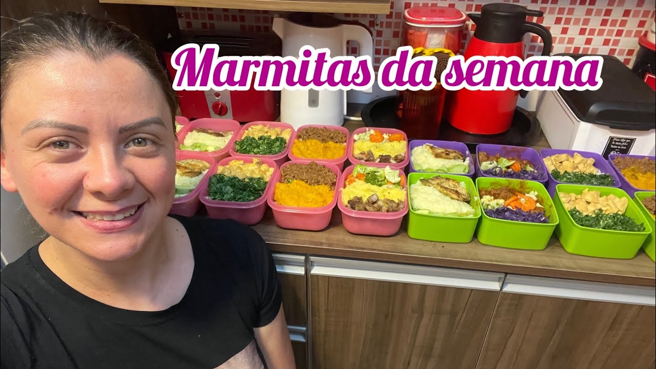 Fazendo as marmitas da semana, usando os produtos Tupperware 😍
