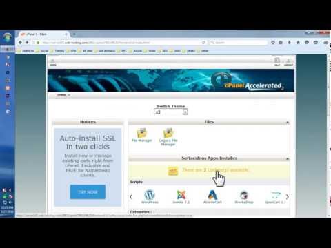 Cpanel introduction : upload, email, scan for viruses, database